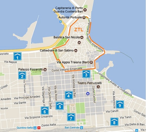 Parking Bari - Cheap Car Parking Spots - Free Advice