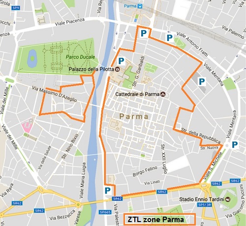 Zona Ztl Parma Mappa